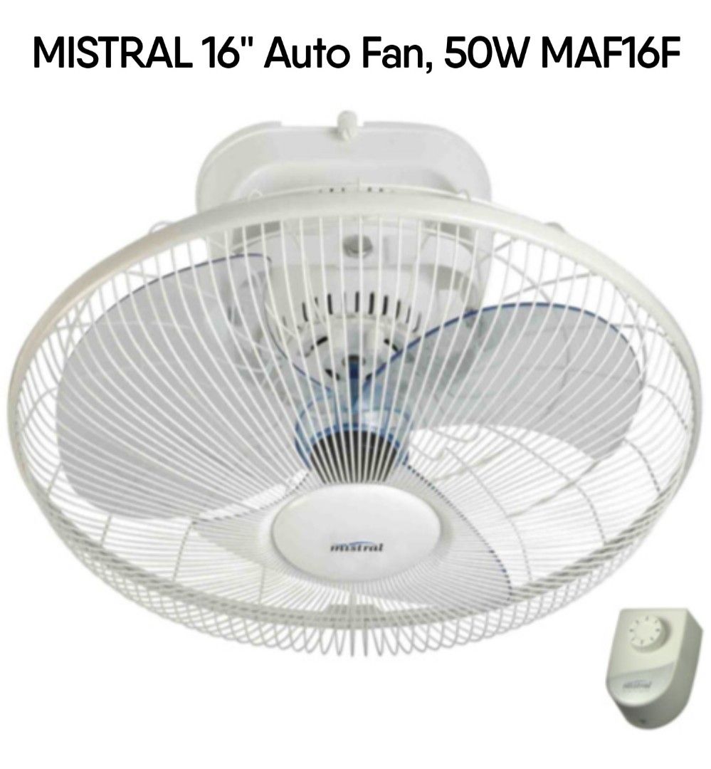 Mistral ceiling Fan MAF 16F, Furniture & Home Living, Lighting & Fans ...