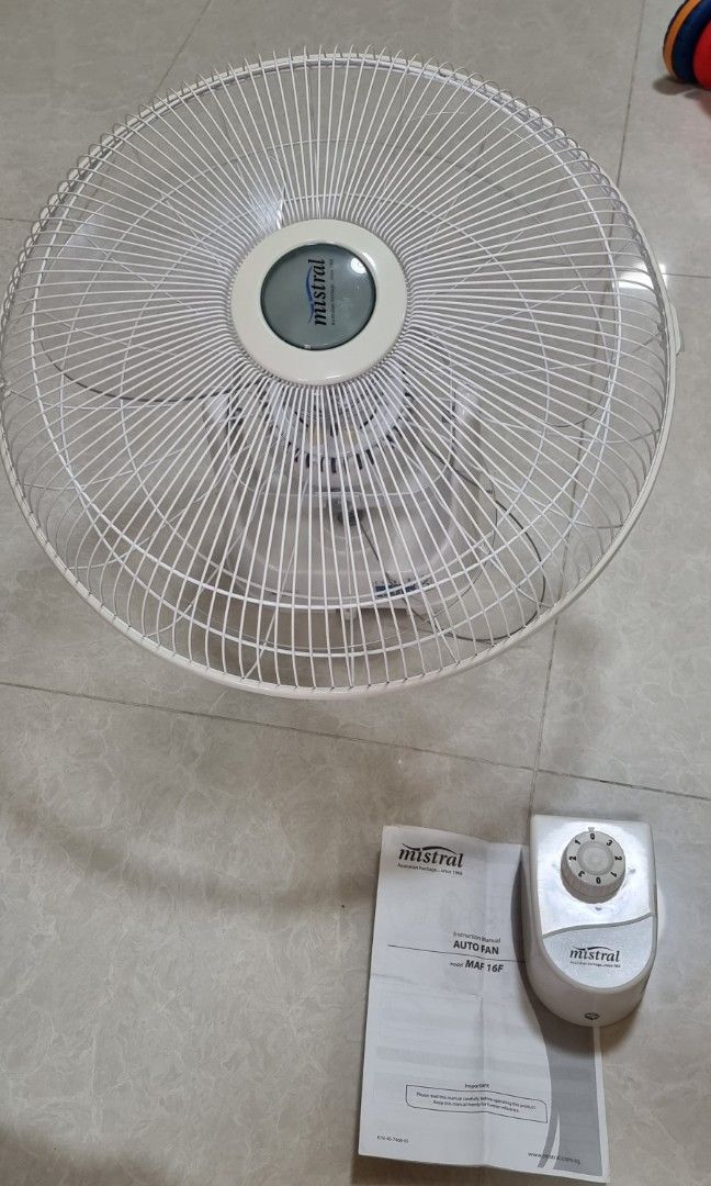 Mistral ceiling Fan MAF 16F, Furniture & Home Living, Lighting & Fans ...
