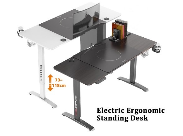 Mixlegend EL06 Electric Ergonomic Standing Table Height Adjustable ...