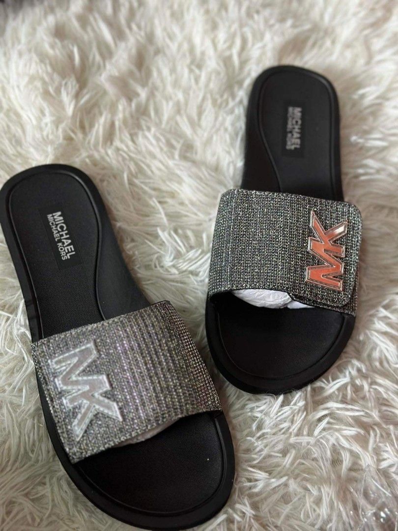 MK Slides- US7, Women's Fashion, Footwear, Slippers and slides on Carousell