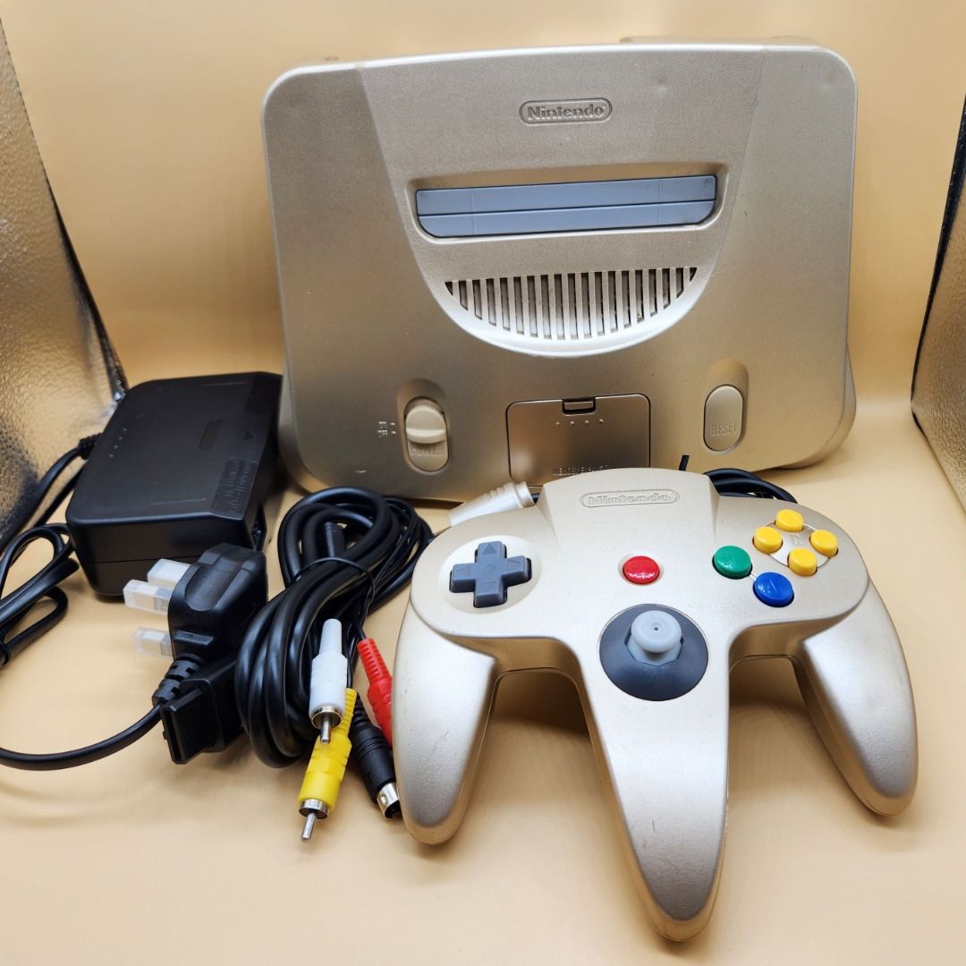 Modded Universal Cartridge Slot Nintendo 64 Limited Gold Console N64 ...