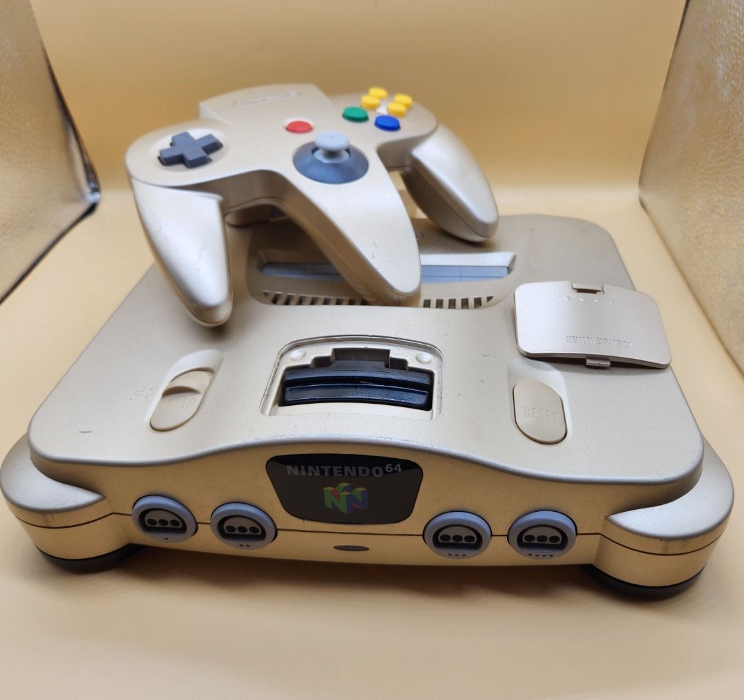 Modded Universal Cartridge Slot Nintendo 64 Limited Gold Console N64 ...