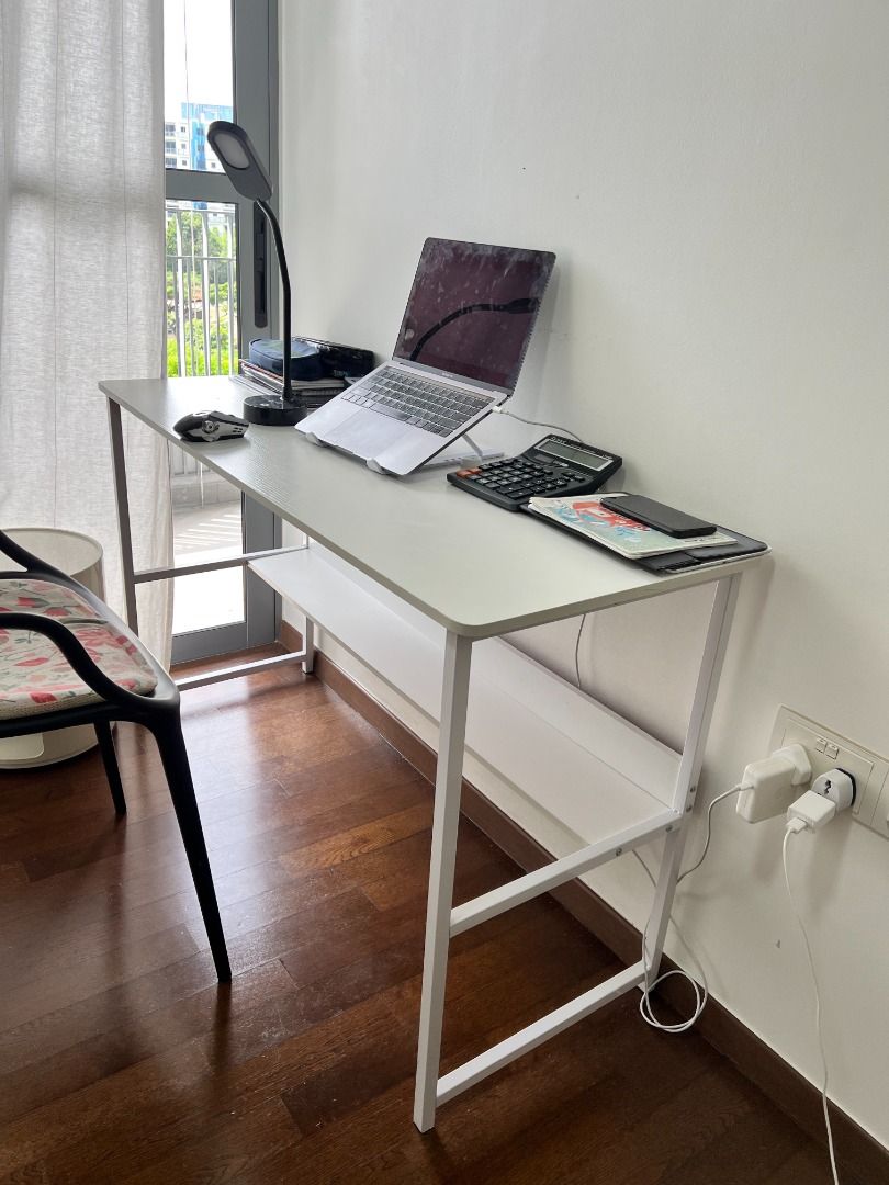 Modern Study Computer Table / Office Desk, Furniture & Home Living ...