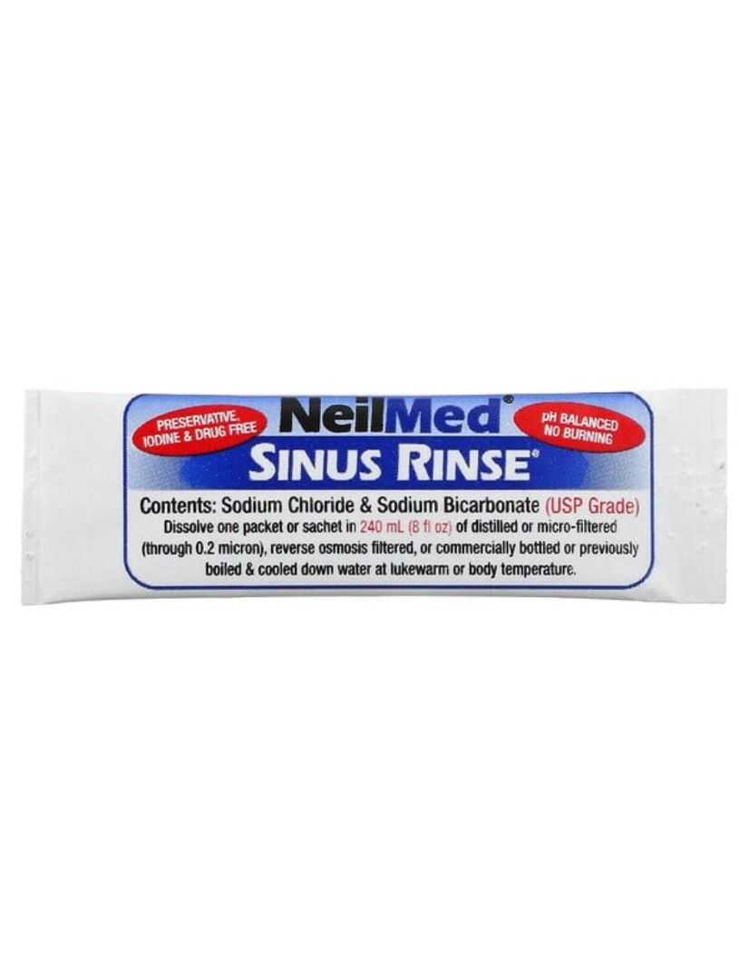 NeilMed All Natural Sinus Rinse, 100 premixed packets, Health ...