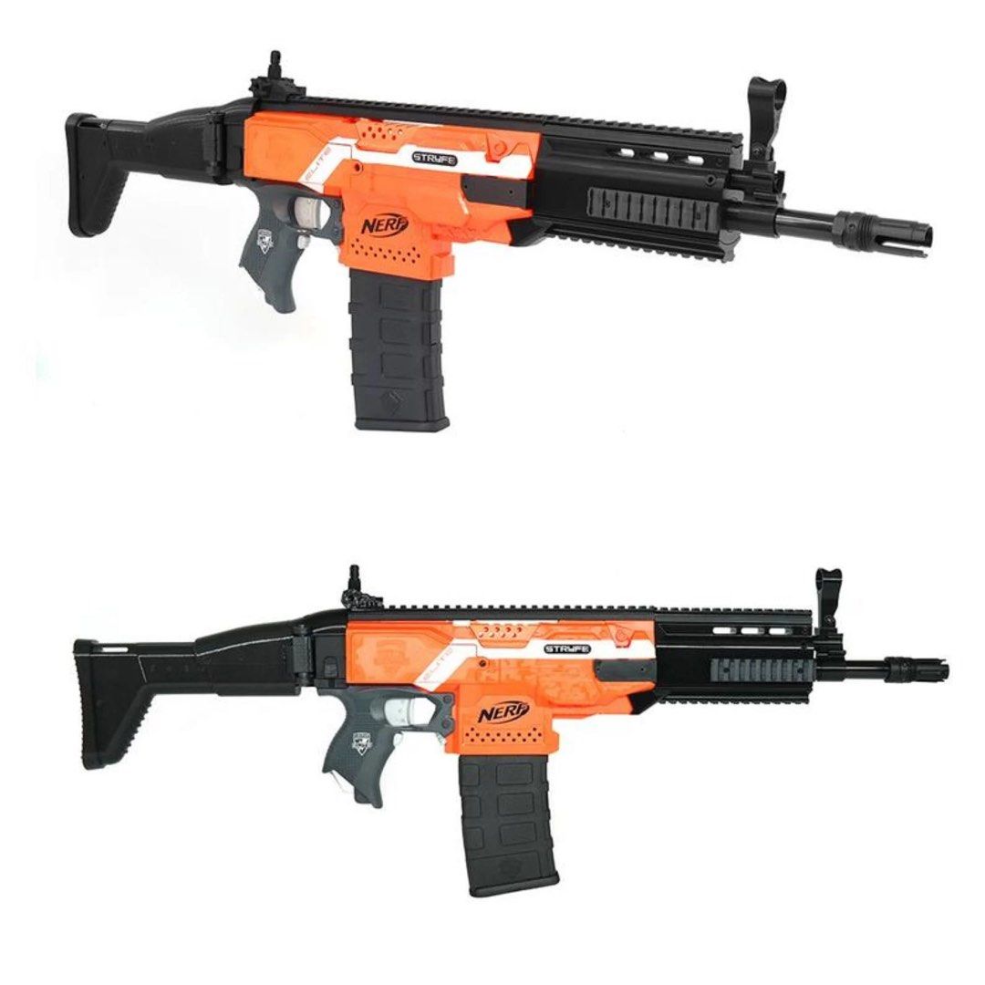Nerf Stryfe w/ FN SCAR WORKER Toy Blaster 3D Printed, Hobbies & Toys ...