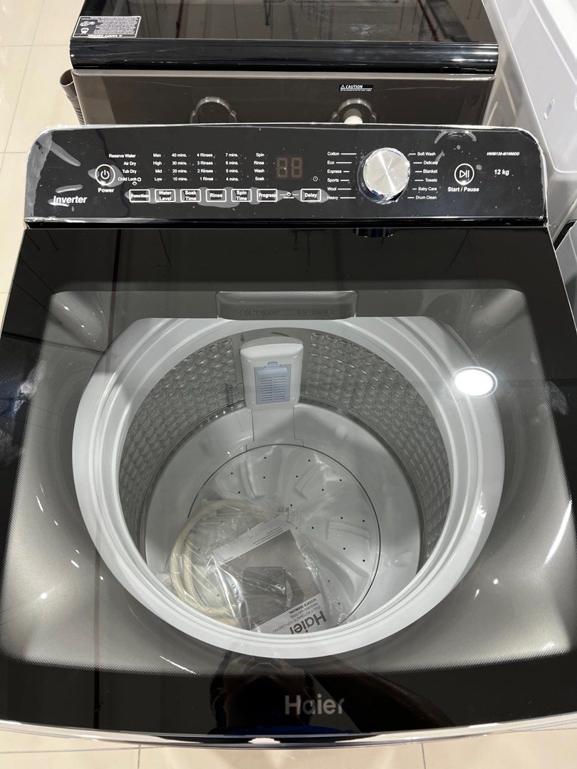 NEW DISPLAY SET HAIER TOP LOAD WASHER 12KG, TV & Home Appliances ...