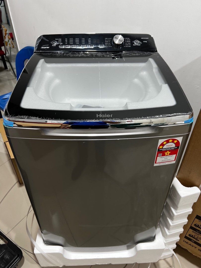 NEW DISPLAY SET HAIER TOP LOAD WASHER 12KG, TV & Home Appliances ...
