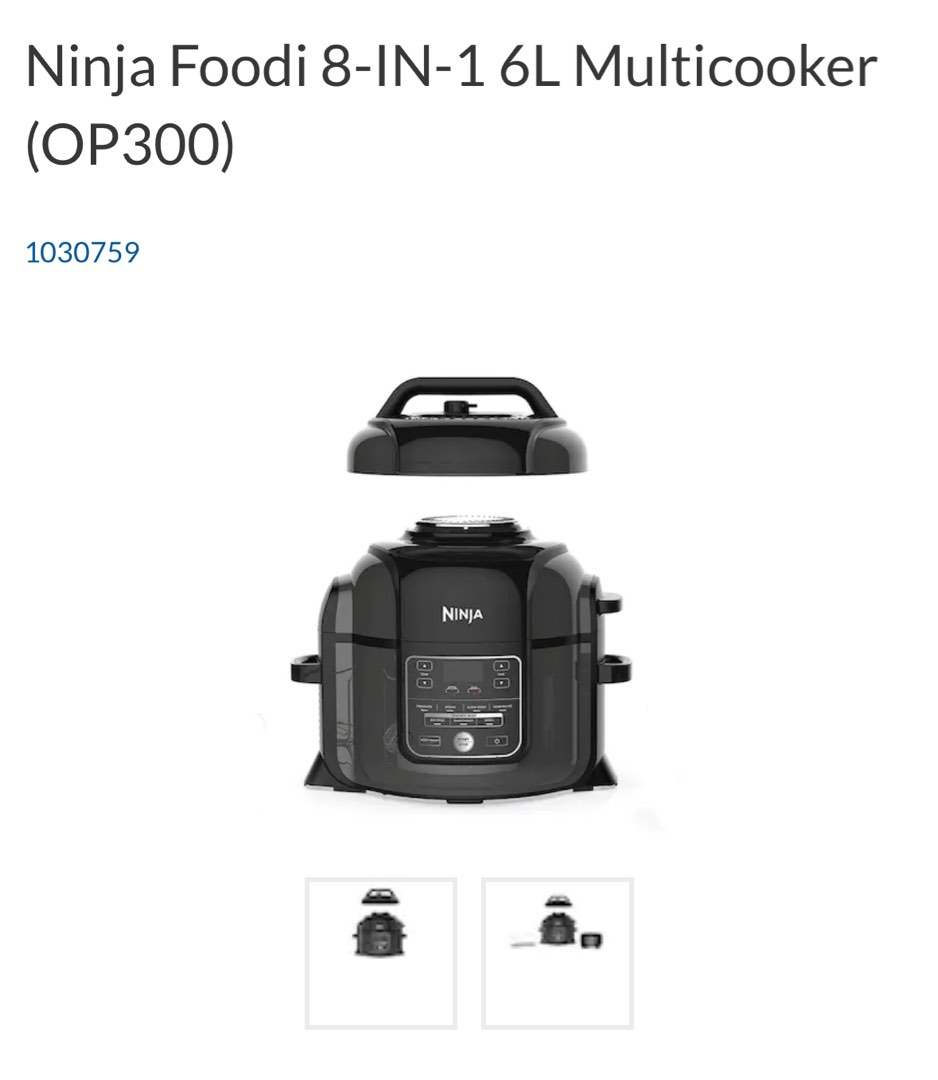 Ninja op300 8-in-1, TV & Home Appliances, Kitchen Appliances, Cookers ...