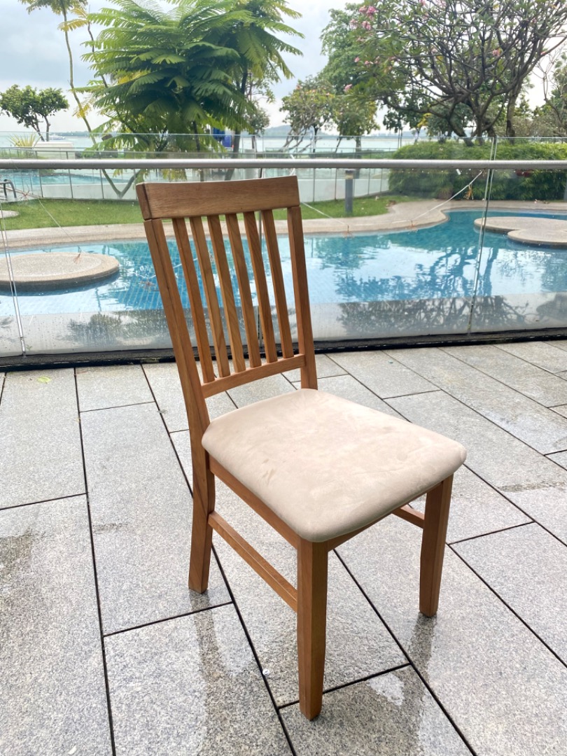 Oak chairs x4, Furniture & Home Living, Furniture, Chairs on Carousell