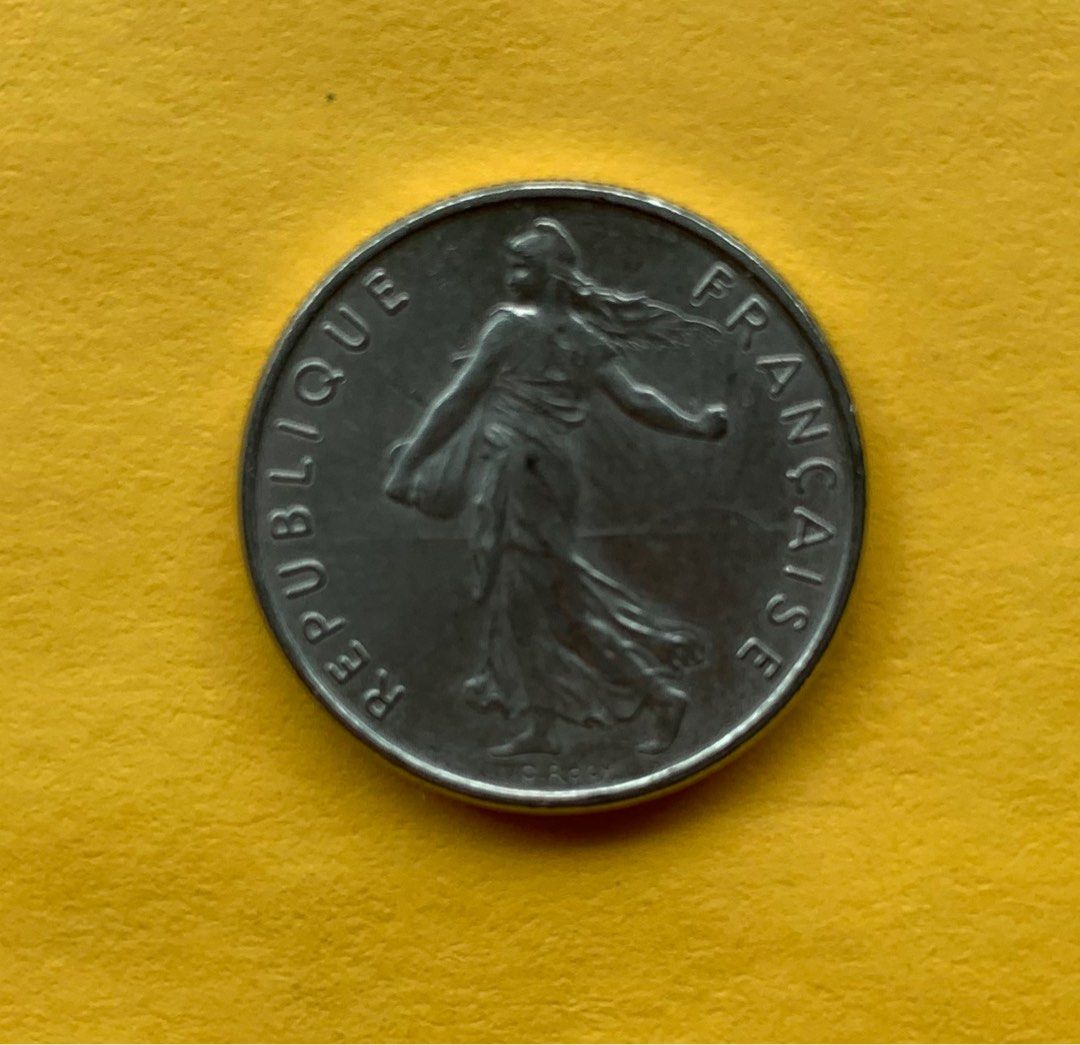 Old French Coin - 1/2 Francs Coin - No more in circulation - Great ...