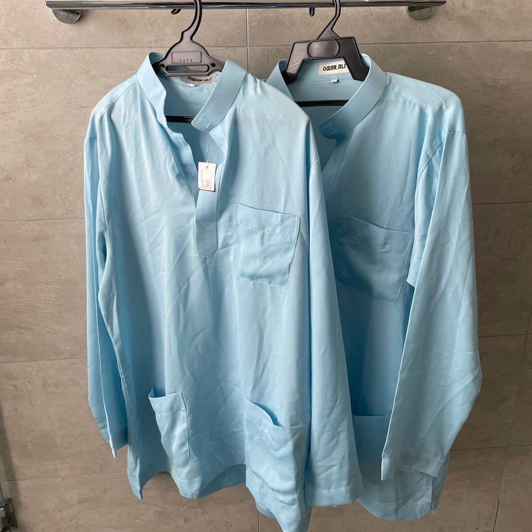 Omar Ali Baju Melayu Set, Men's Fashion, Muslim Wear, Baju Melayu on ...
