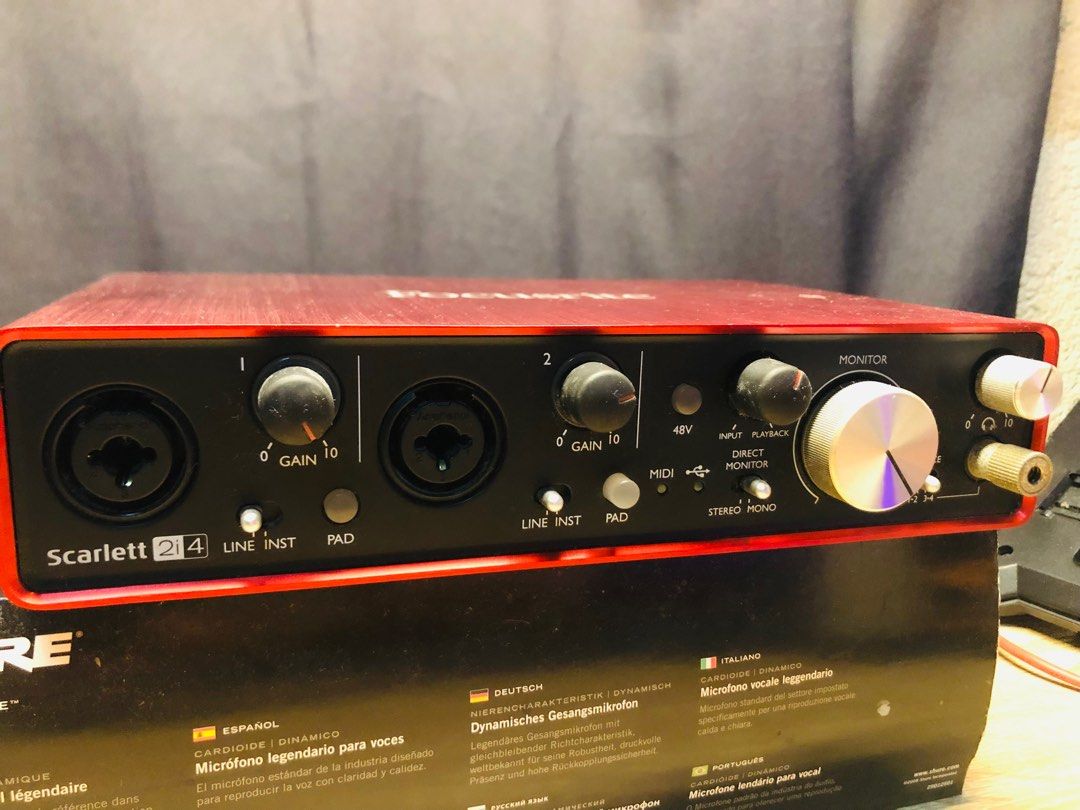 Original FOCUSRITE Scarlett 2i4 2nd generation, Audio, Other Audio ...