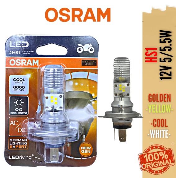 OSRAM MENTOL BULB WHITE LED H4 SNIPER150 MXKING Y15ZR / LC135 SPARK135 ...