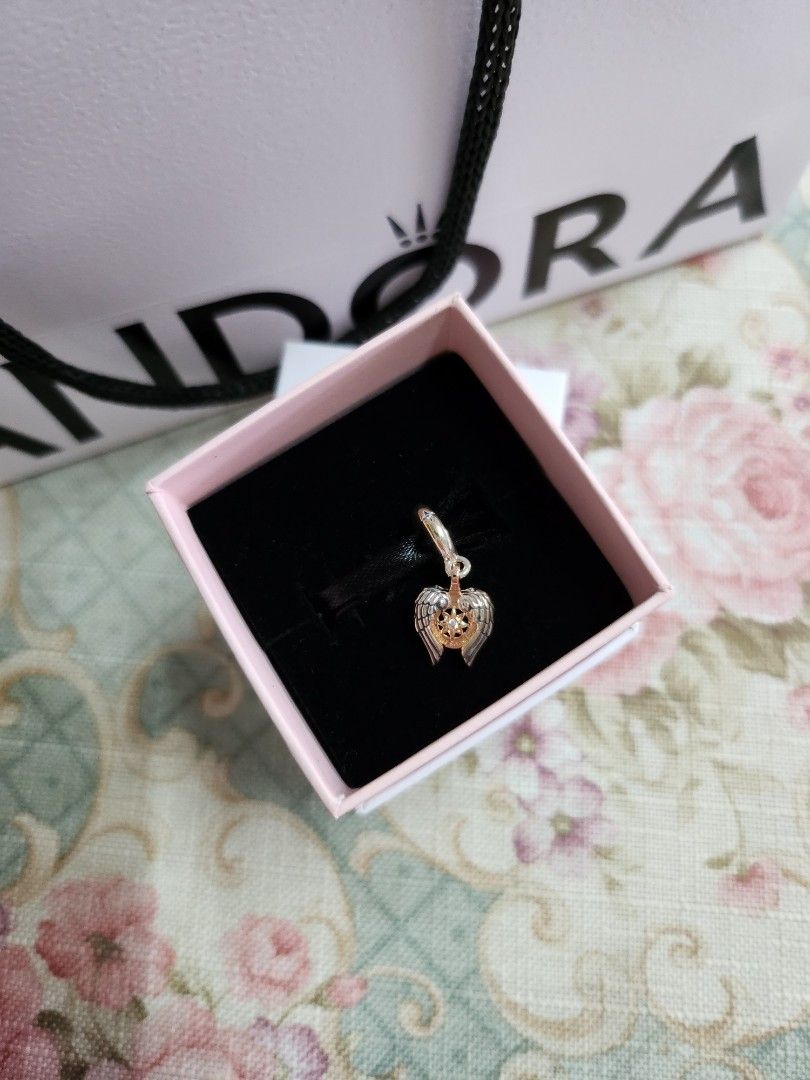Pandora Celestial Compass Angel Wings Dangle Charm, Women's Fashion ...