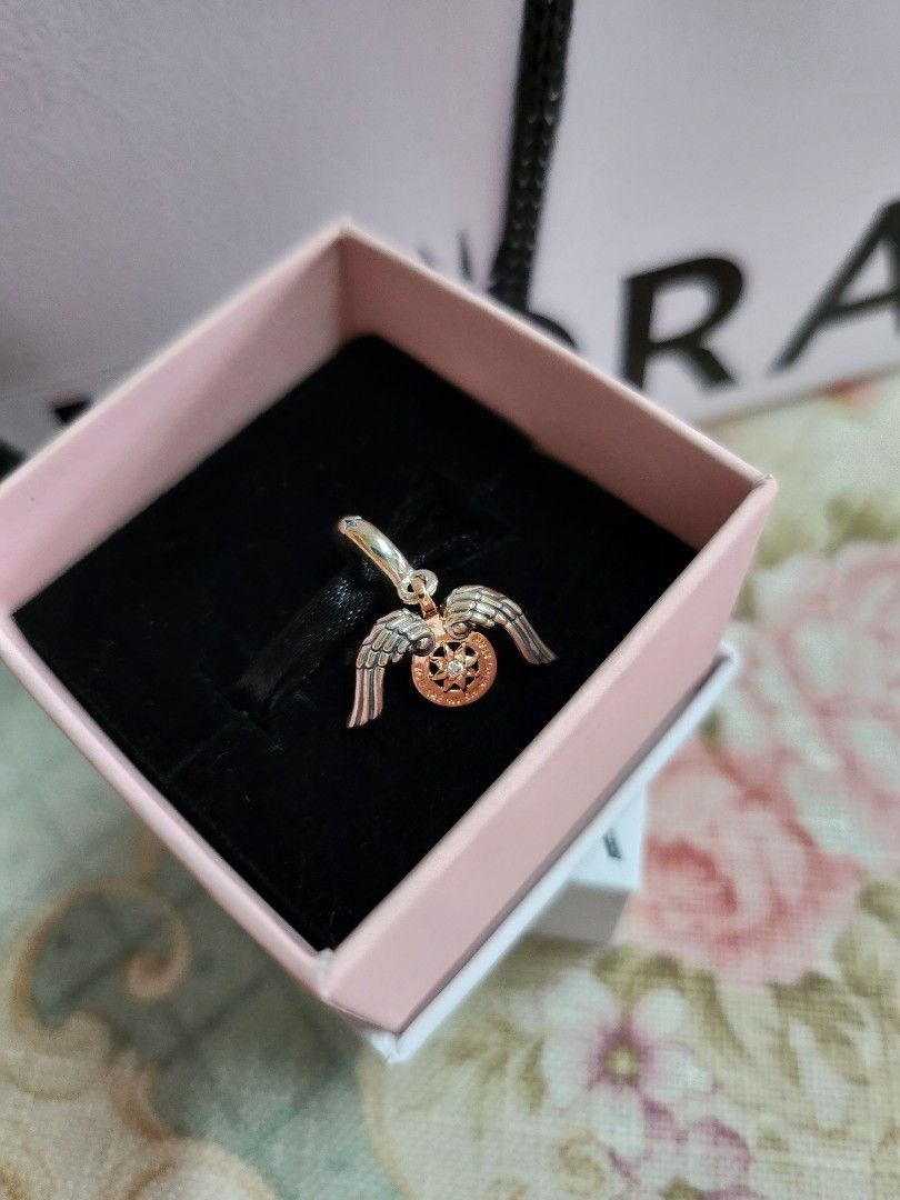 Pandora Celestial Compass Angel Wings Dangle Charm, Women's Fashion ...