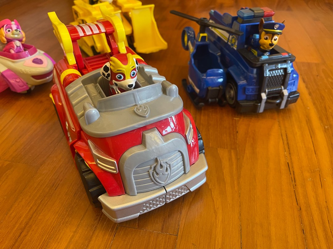 Paw Patrol transforming vehicles, Hobbies & Toys, Toys & Games on Carousell