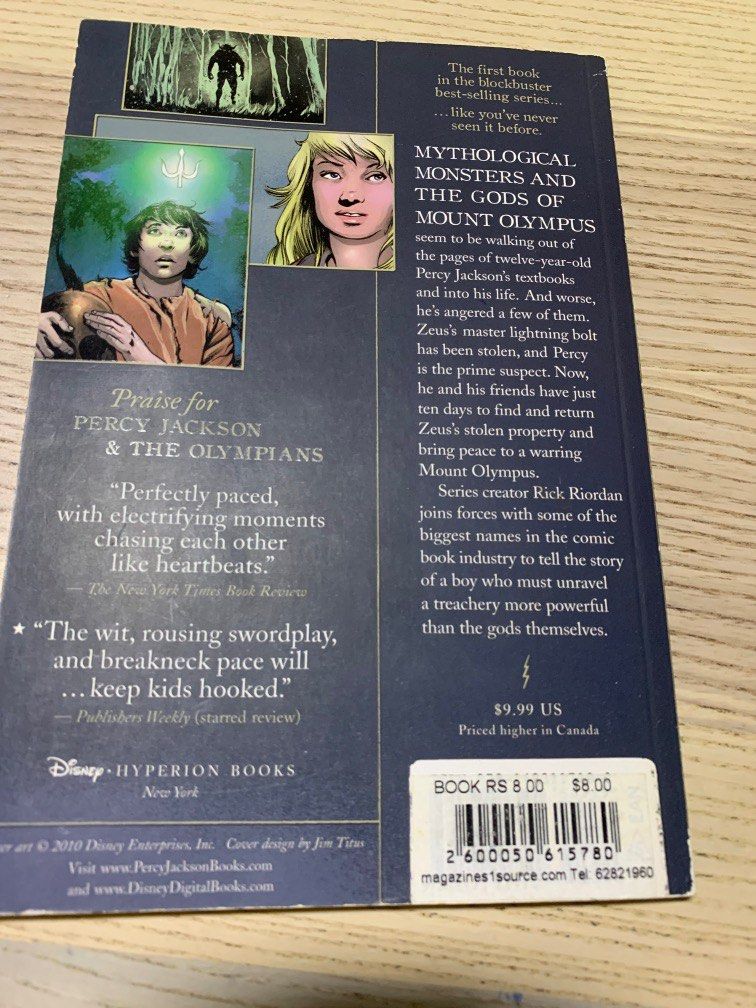 Percy Jackson - the lighting thief graphic novel, Hobbies & Toys, Books ...