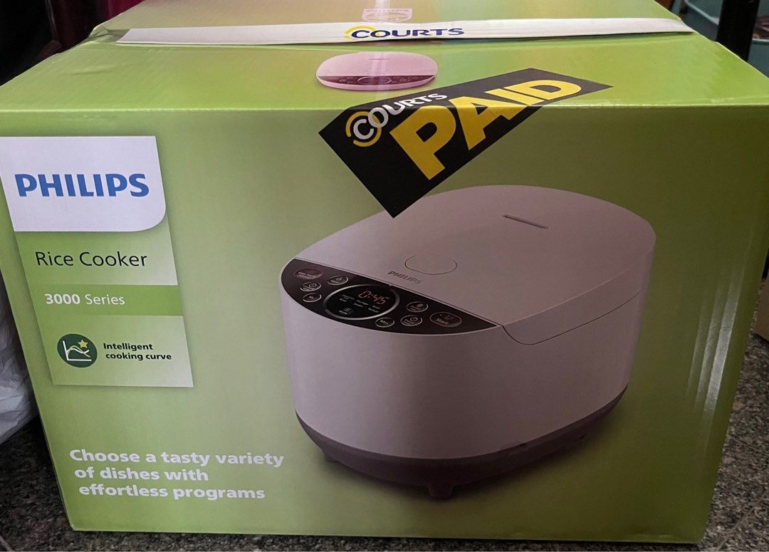 Philips Rice cooker 3000 series, TV & Home Appliances, Kitchen ...