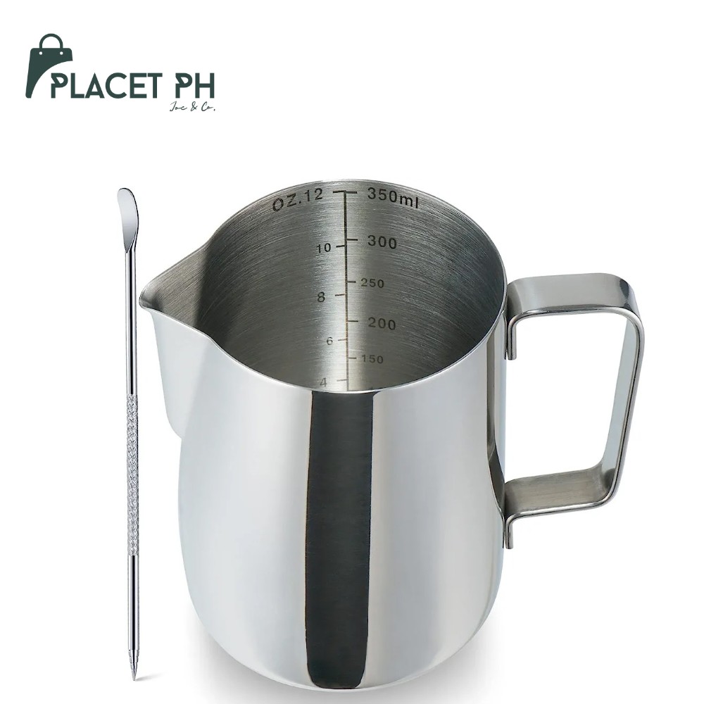 PLACET PH | 350mL & 600mL Frothing Pitcher, 10oz-20oz Stainless Steel ...