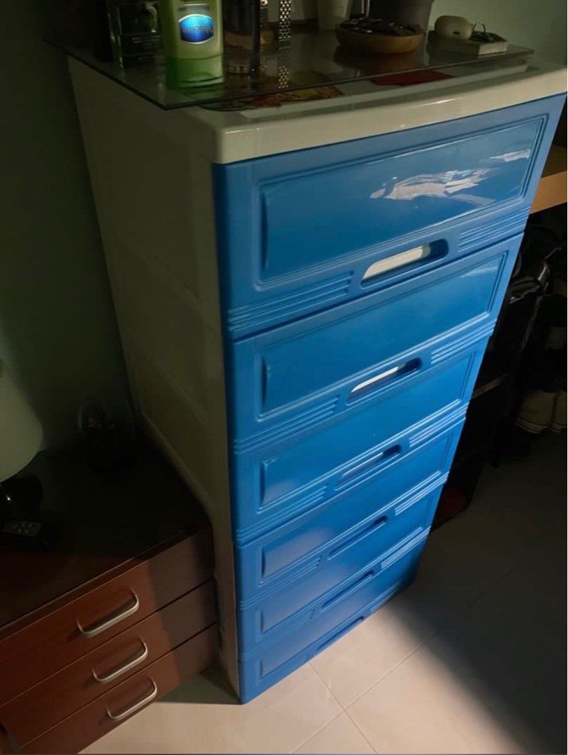 Plastic 6-Layer Drawer Cabinet, Furniture & Home Living, Furniture ...