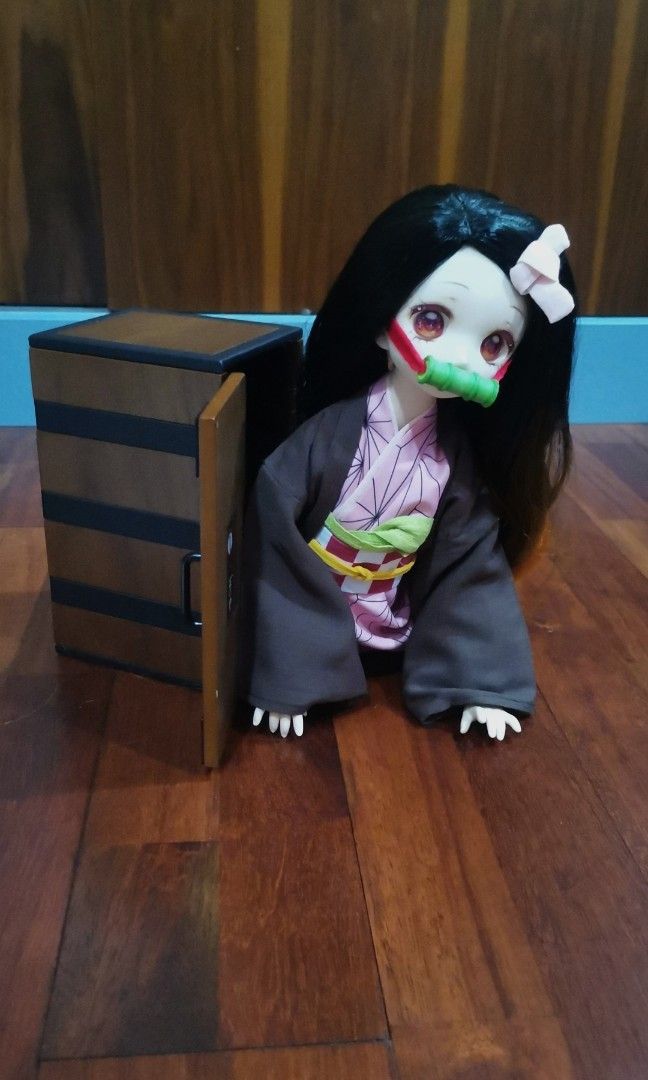 [Pls Read Description!]Custom face up Mdd Kamado Nezuko Dollfie Dream DDH01 head (bjd 1/4 ...