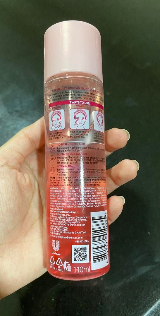 PONDS Bright Perfect Potion Essence 3-in-1 toner essence mask 110ml on ...