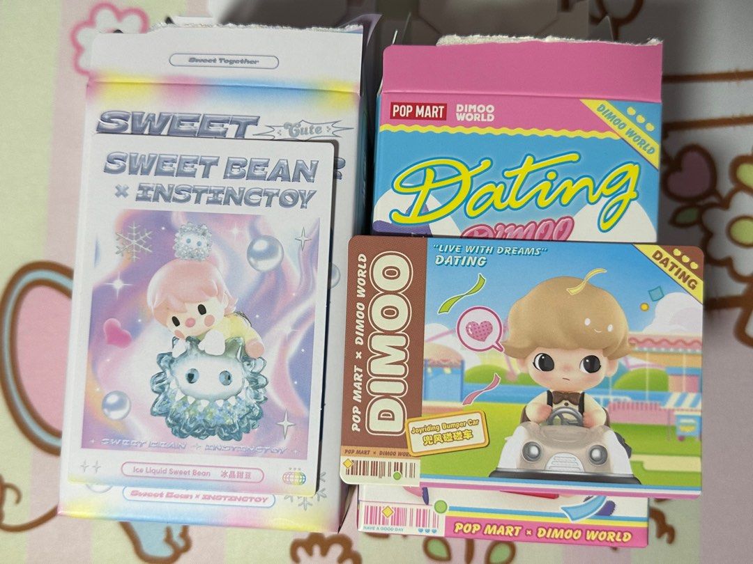 POPMART Dimoo Dating Sweet Together Christmas Patisserie Flower Bunny ...