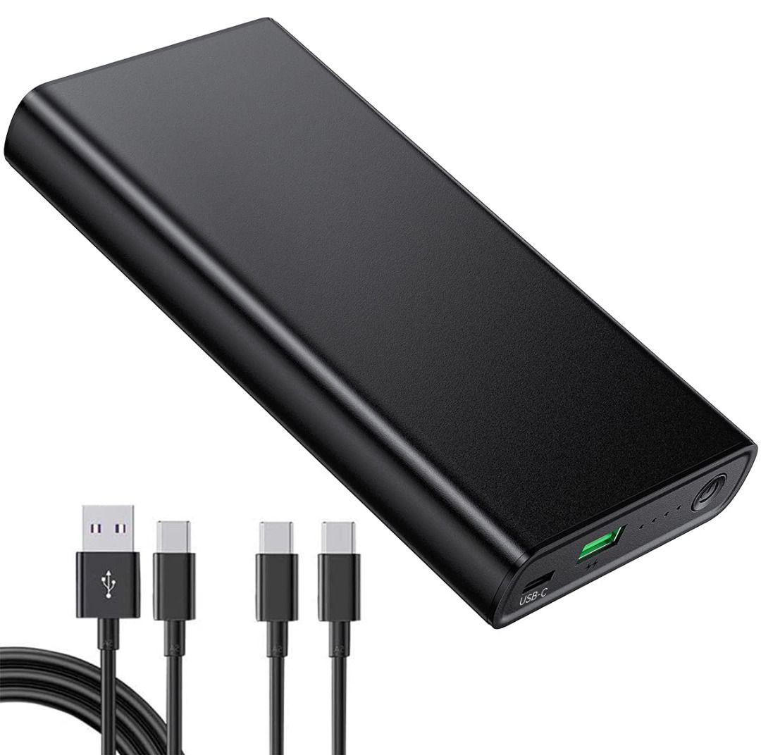 Power Bank 65W PD & QC3.0 18W (Max 83W) Fast Charge USB C Portable ...