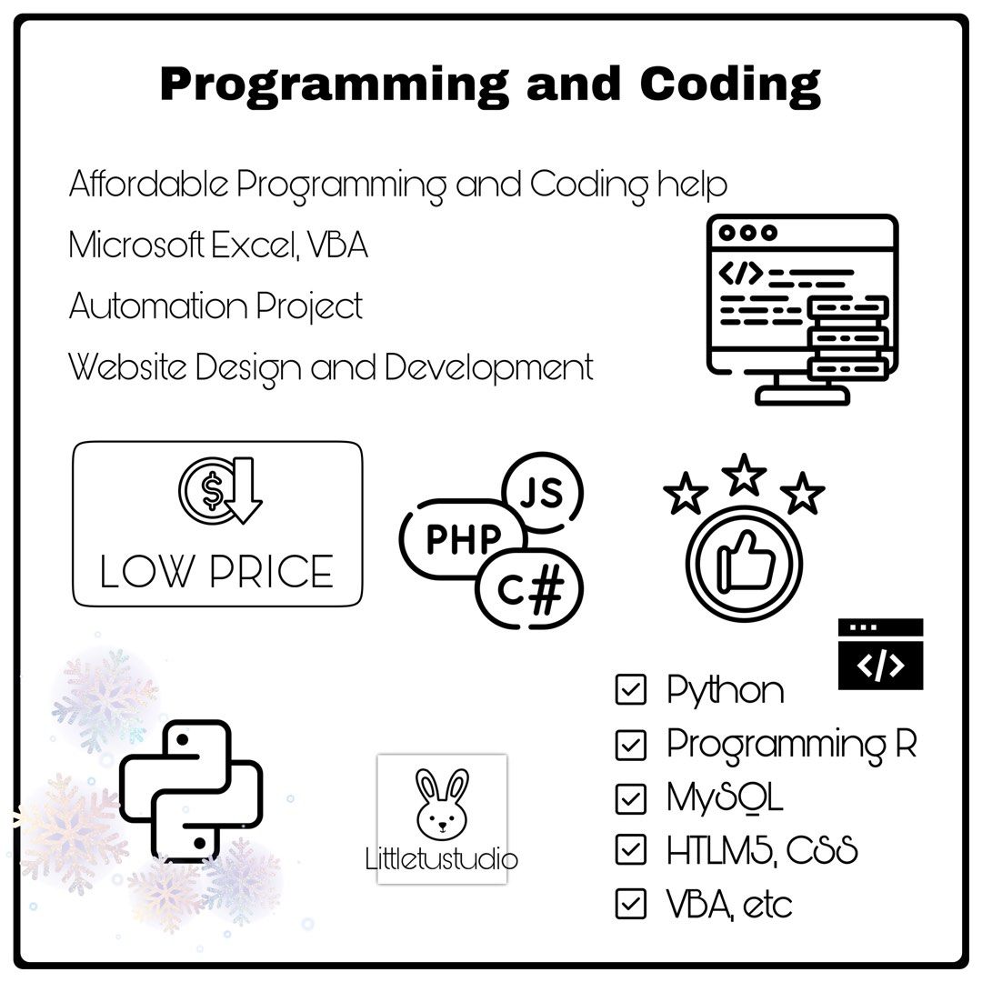 Programming & Coding Project | Web Development, Business Services, IT & Programming on Carousell