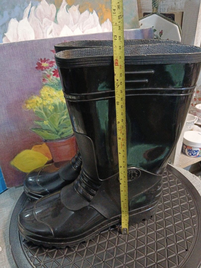 Pvc Boots Mens Fashion Footwear Boots On Carousell