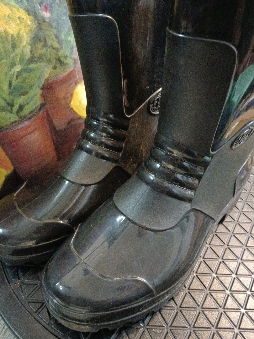 Pvc Boots Mens Fashion Footwear Boots On Carousell