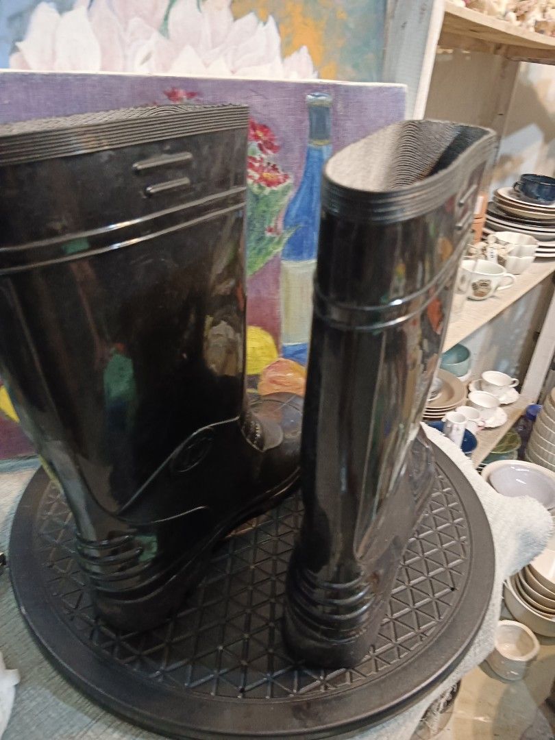 Pvc Boots Mens Fashion Footwear Boots On Carousell