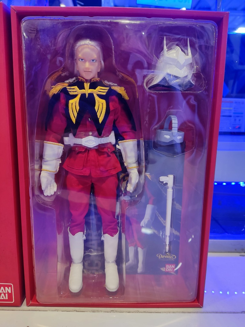 RARE!! Gundam Char Aznable Military uniform Bandai Hot Toys Figure ...