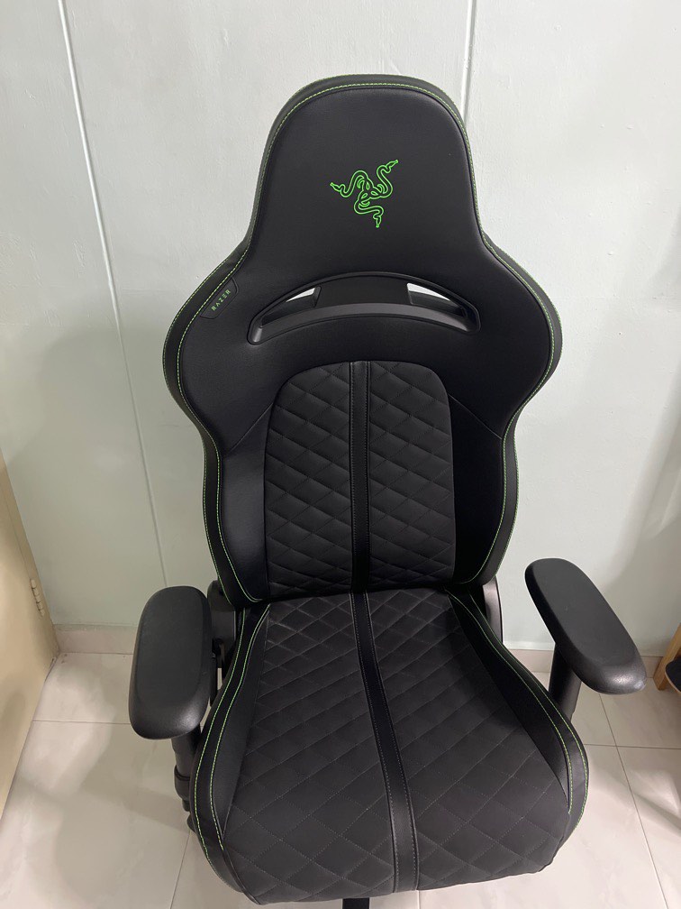 Razer Gaming Chair, Furniture & Home Living, Furniture, Chairs on Carousell