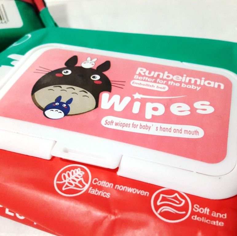 Runbeimian wet wipes bundle of 9x packs, Babies & Kids, Bathing ...