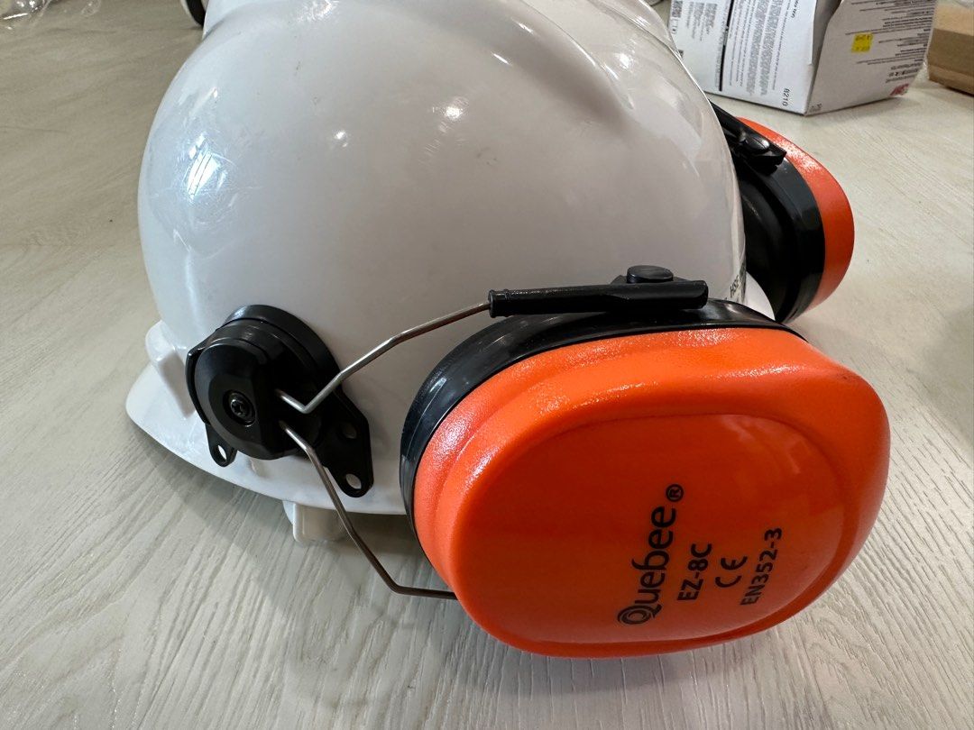 Safety equipment PPE helmet ear muff, Everything Else on Carousell