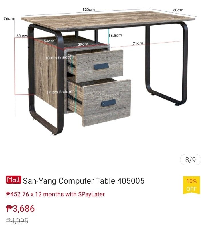 San-Yang Computer Table, Furniture & Home Living, Office Furniture ...