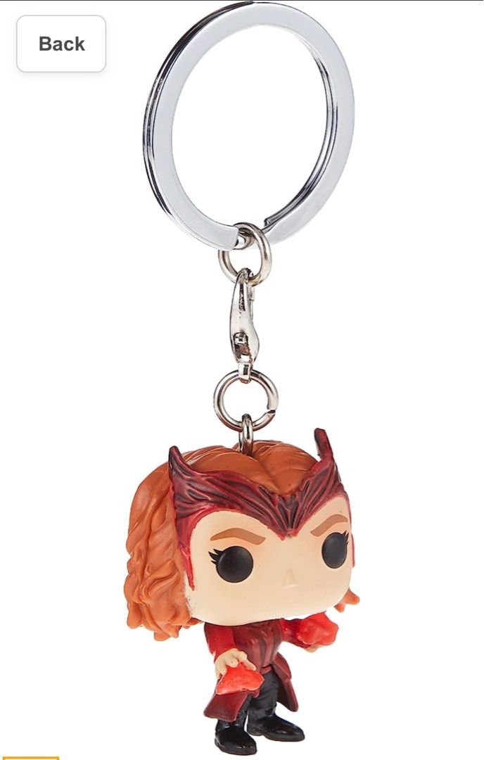 Scarlet Witch/Wanda keychain, Hobbies & Toys, Toys & Games on Carousell