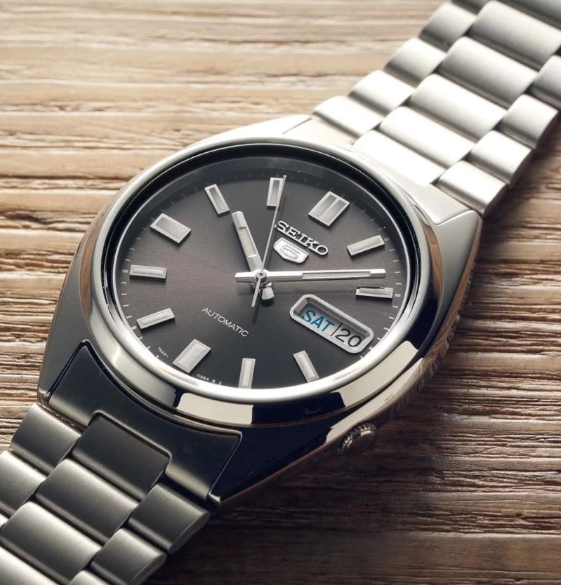 Seiko 5 SNXS79K1 Automatic Day Date Black Analog Stainless Steel Men's ...