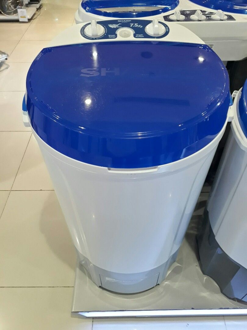 Sharp Single Tub Washing Machine 6.5kg 7.5kg, TV & Home Appliances ...