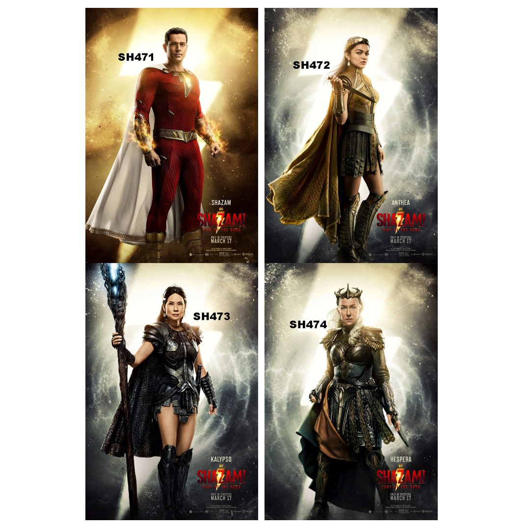 Shazam! Fury of the Gods MOVIE POSTERS (2023) PART 1, Hobbies & Toys, Memorabilia & Collectibles ...