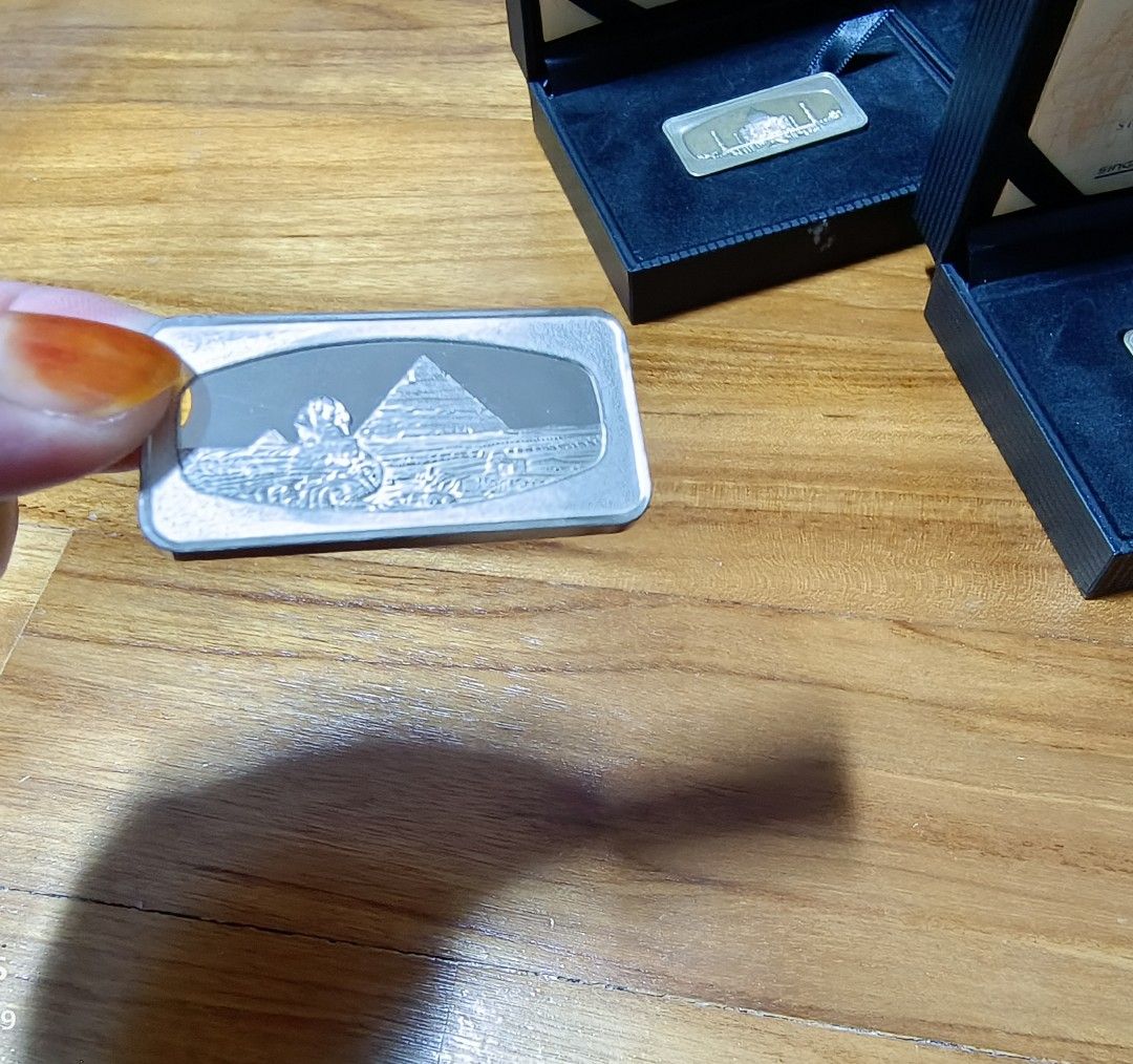 SIlVER INGOTS - SIA LIMITED EDITION INGOTS FEATURING THE 7 WONDERS OF ...