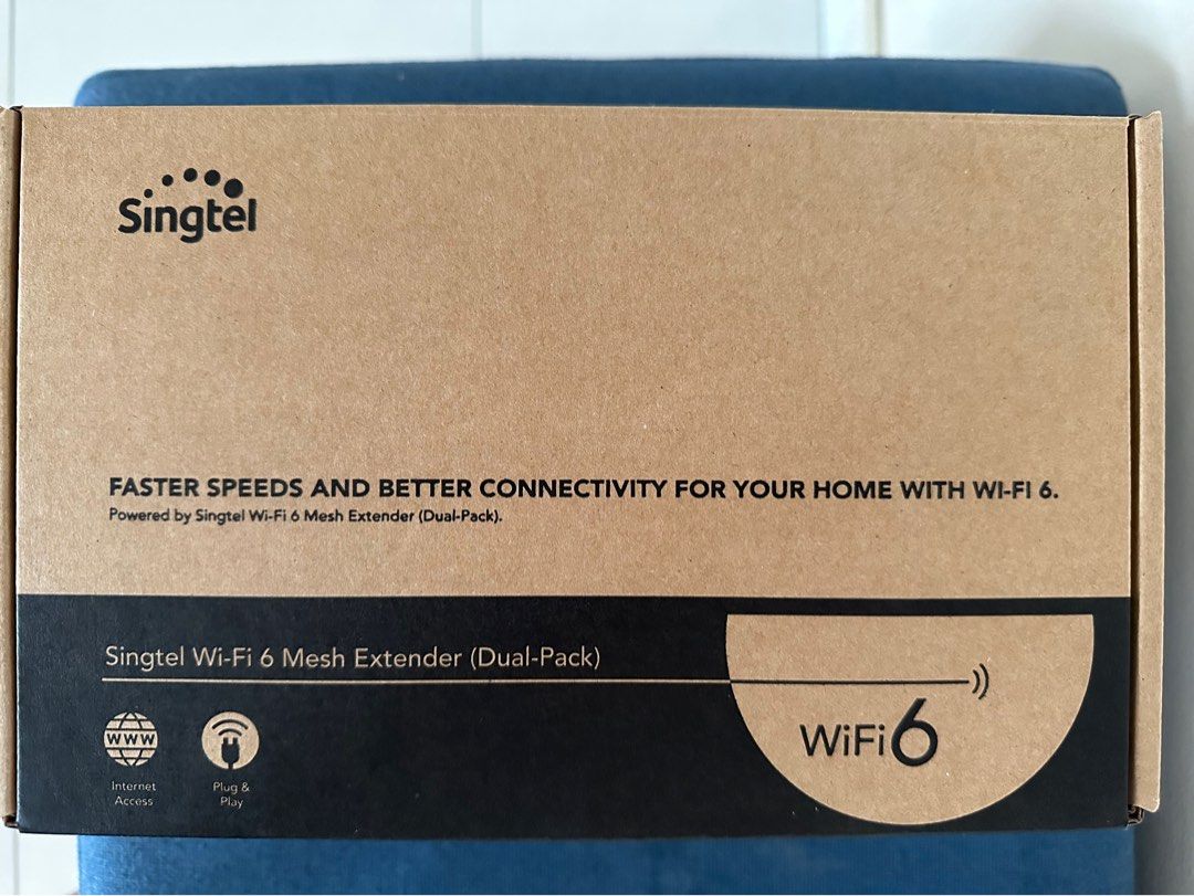 Singtel Wi-Fi 6 Mesh Extender (Dual-Pack), Computers & Tech, Parts ...