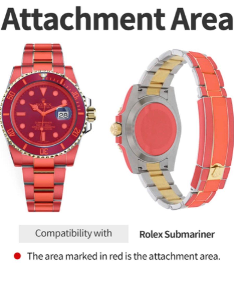 Rolex submariner protection film (full set), Luxury, Watches on Carousell