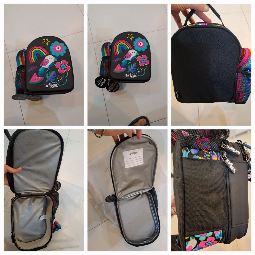 Smiggle lunch bag & 4in1 lunch box BNIP bundle of 2, Babies & Kids ...