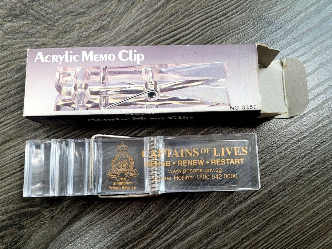 SPS Acrylic Memo Clip, Hobbies & Toys, Stationery & Craft, Stationery ...