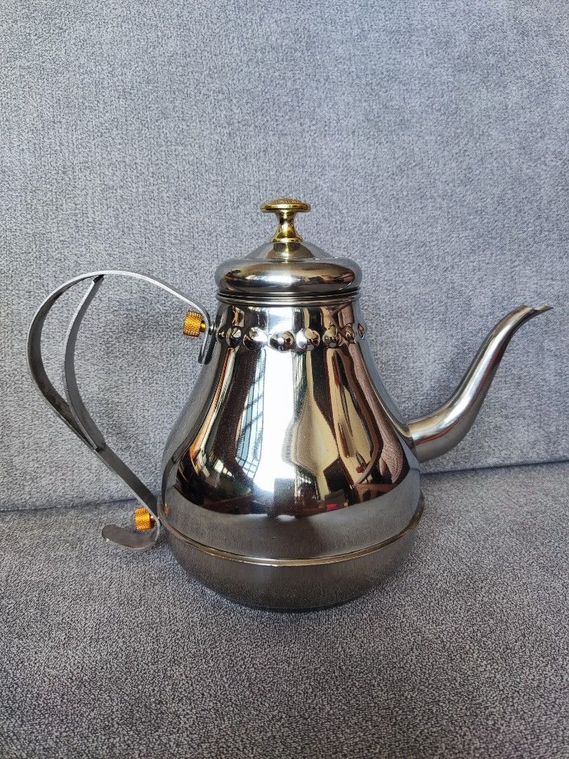 Stainless Steel Drip Kettle for Coffee and Tea, Teapot and Pourer With ...