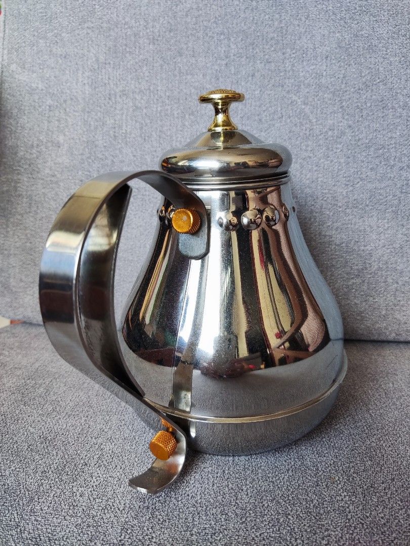 Stainless Steel Drip Kettle for Coffee and Tea, Teapot and Pourer With ...