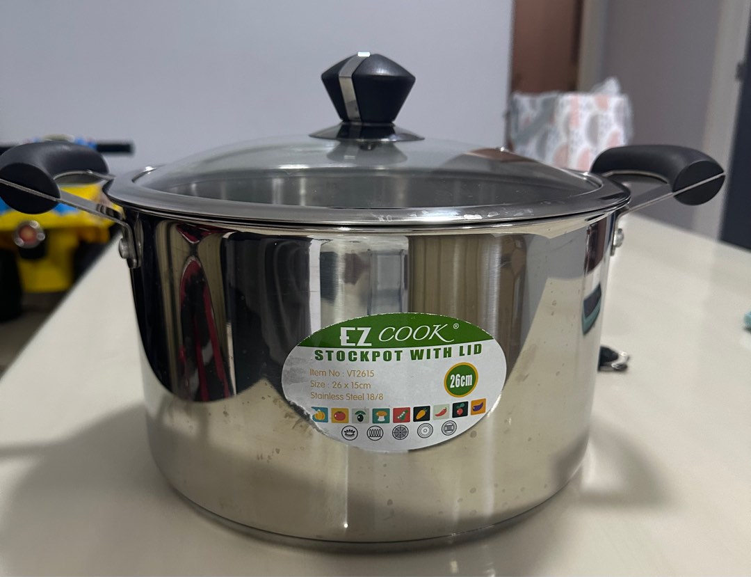 Stainless Steel Pot 26cm, TV & Home Appliances, Kitchen Appliances ...