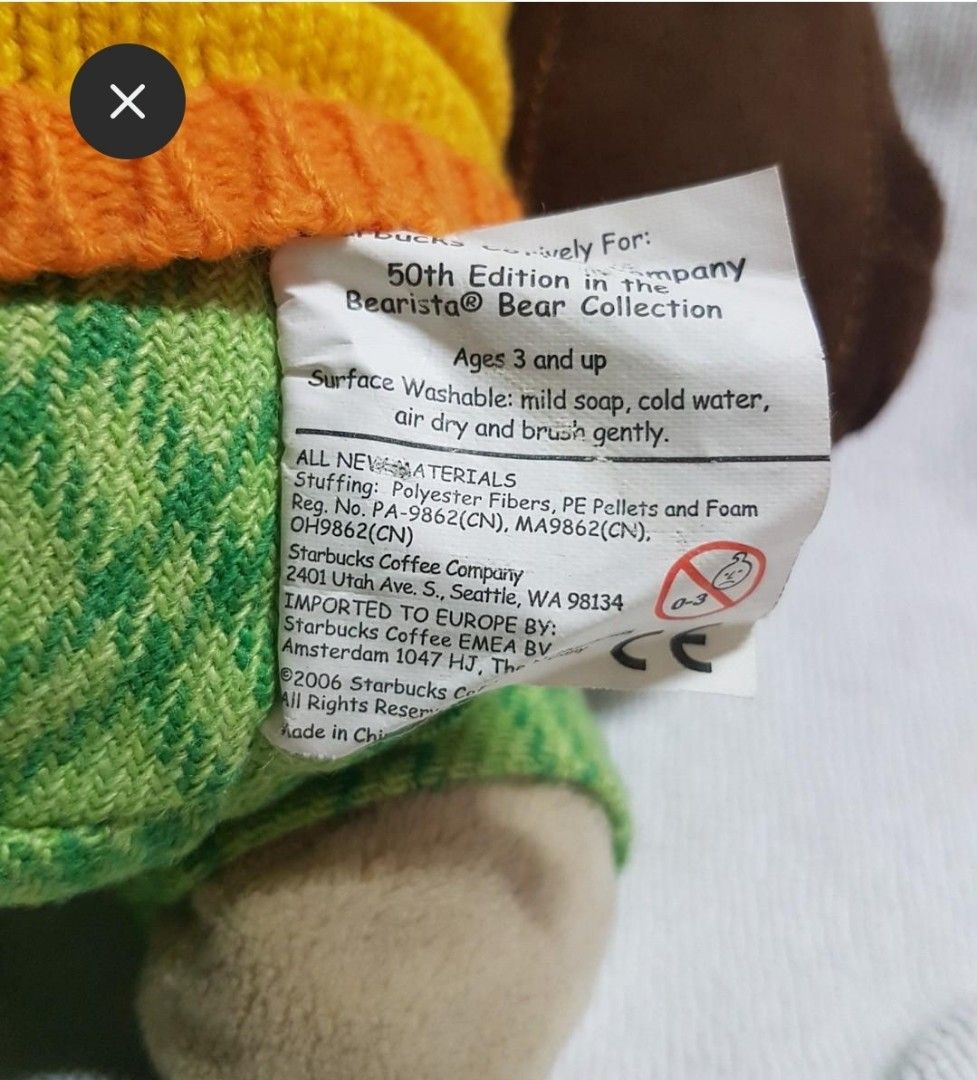 Starbucks 2006 50th Edition - Golf Bearista Bear Collection Beanie Plush Soft Toy, Hobbies ...